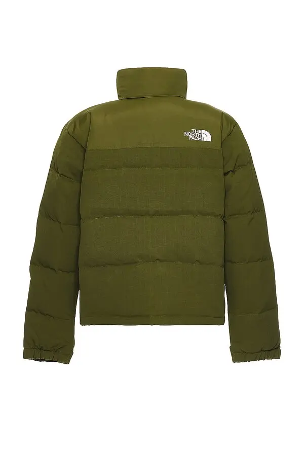The North Face 92 Ripstop Nuptse Jacket In Green In Forest Olive